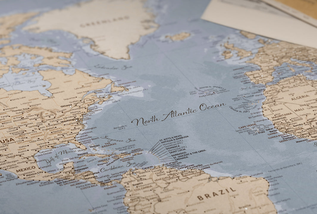 Pinboard World Maps | Travel Push Pin Maps | Cork Board Maps – Pinmap