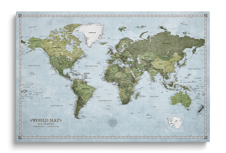 Pinboard World Maps | Travel Push Pin Maps | Cork Board Maps – Pinmap